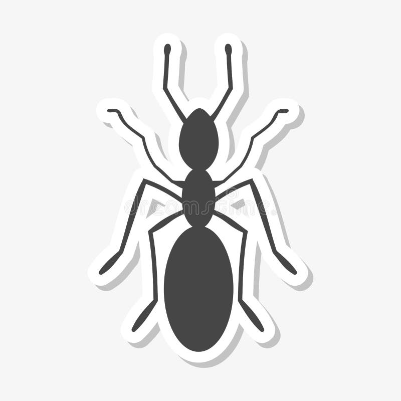 Ant stickers stock vector. Illustration of objects, graphic - 83736829