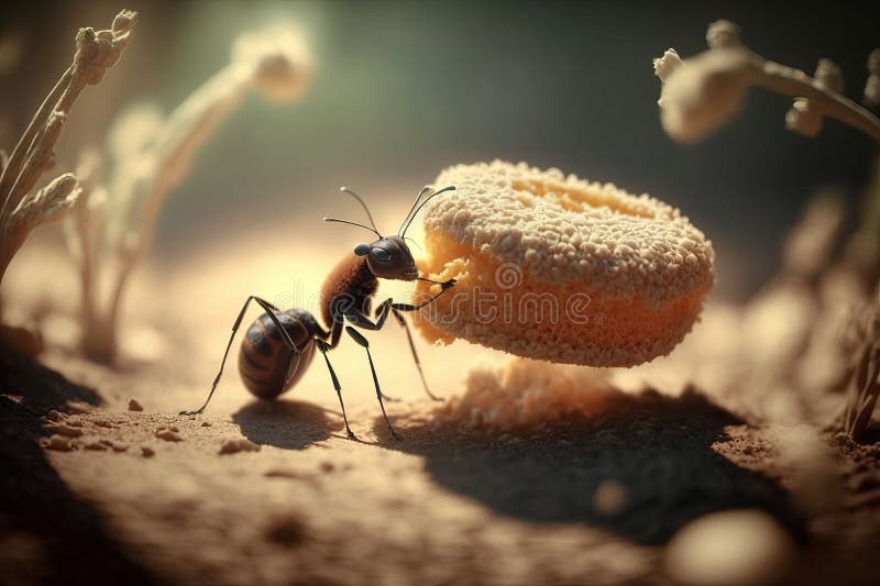 Ant, a Strong Insect, in the Forest in the Wild, Summer Day,Generative ...