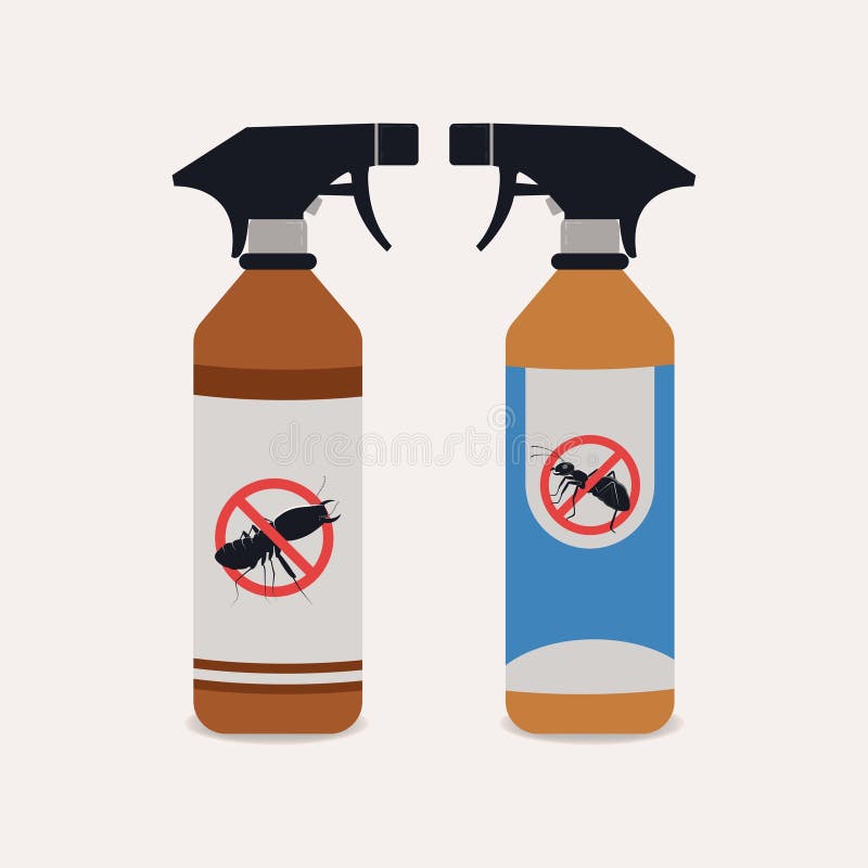 Ant and Termite Killer Spray Vector Illustration Stock Vector ...
