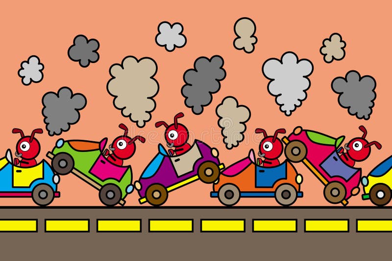 Ant traffic stock illustration. Illustration of transportation - 30919086