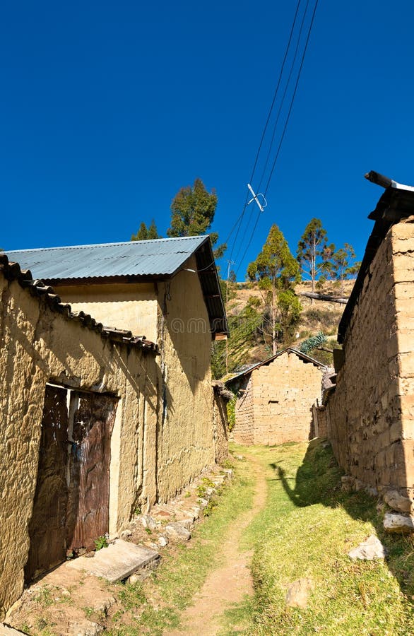 Antacocha, Typical Peruvian Village in the Andes Stock Image - Image of ...