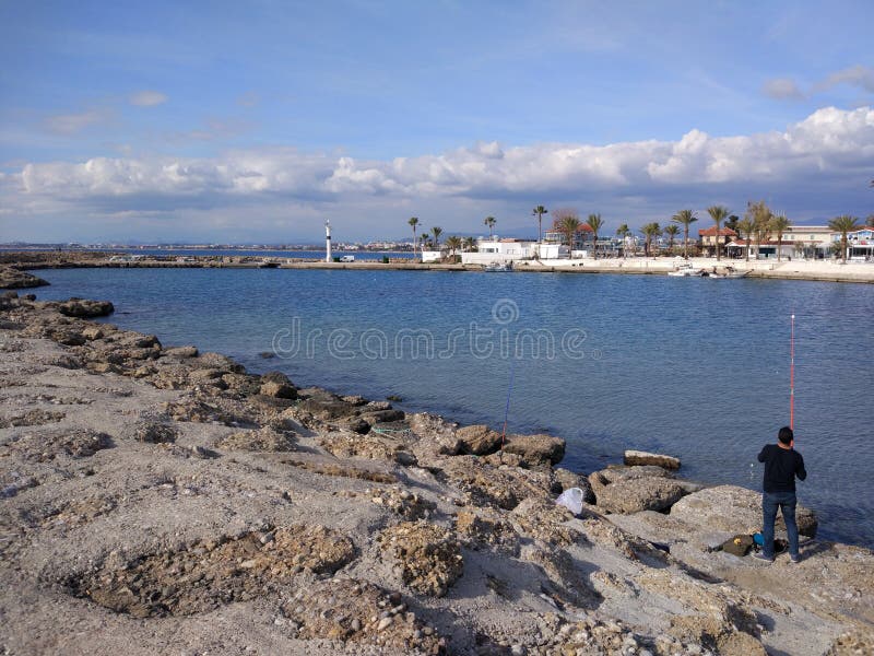 Antalya Side Beach editorial photo. Image of port, shore - 86458196