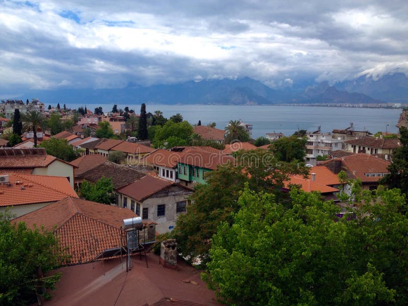 Antalya top view editorial image. Image of antalya, city - 70982235