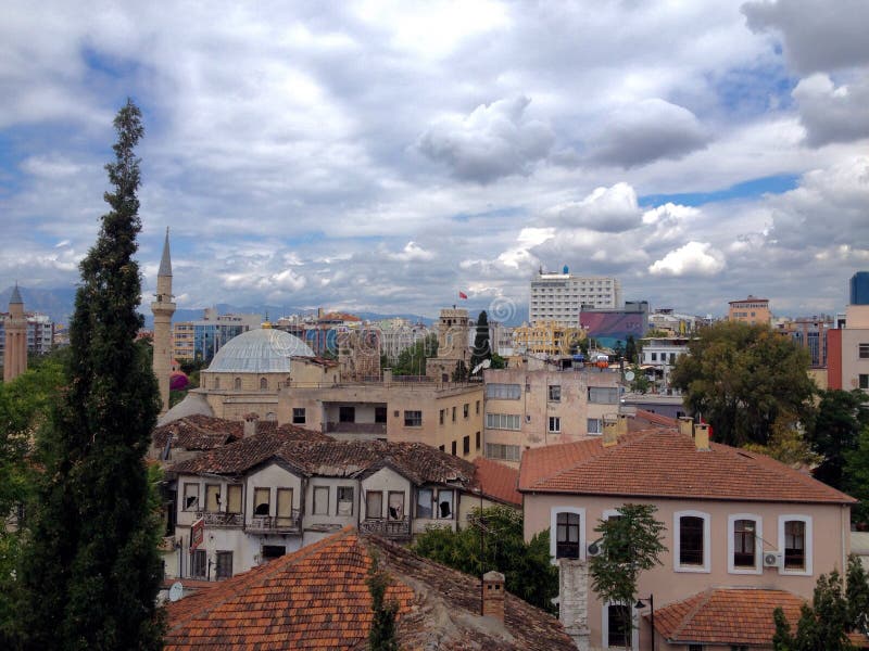 Antalya top view editorial stock image. Image of home - 71124244