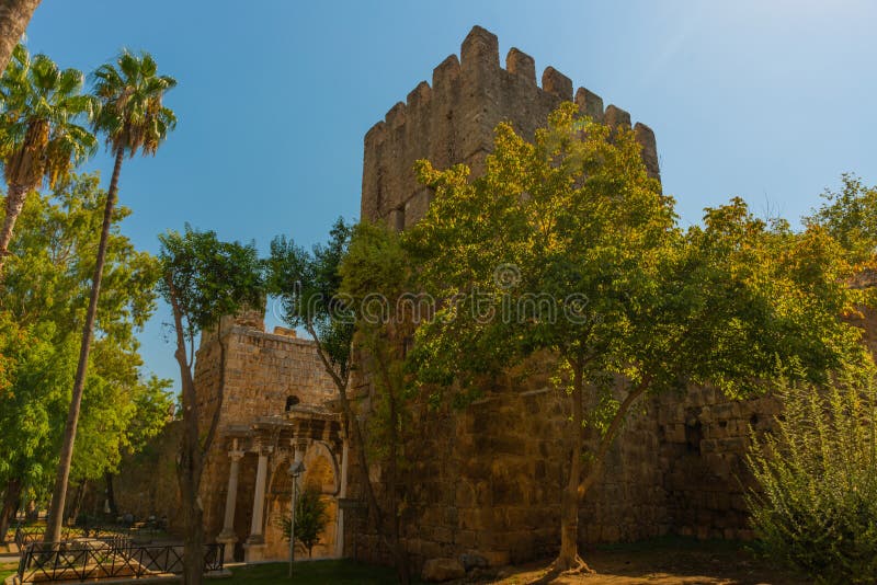 ANTALYA, TURKEY: Adrian Gate in the Afternoon. Antique Ancient ...