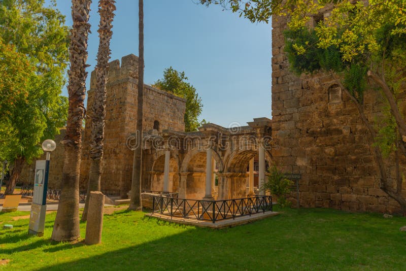 ANTALYA, TURKEY: Adrian Gate in the Afternoon. Antique Ancient ...