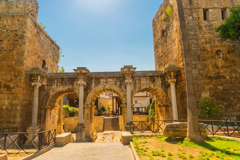 ANTALYA, TURKEY: Adrian Gate in the Afternoon. Antique Ancient ...