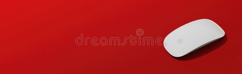 Antalya, Turkey - August 31, 2022: Apple IMac Magic Mouse on Red ...