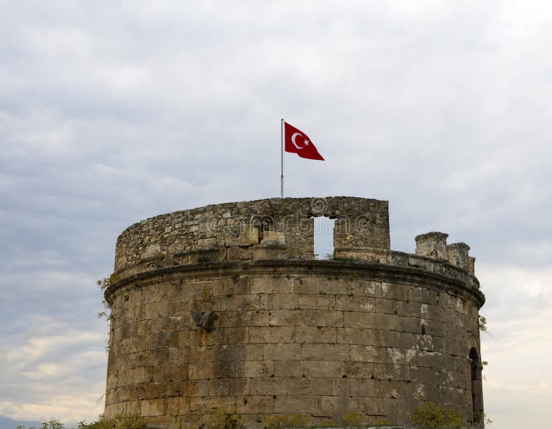 Antalya, Turkey stock photo. Image of pier, minaret, boat - 35174948