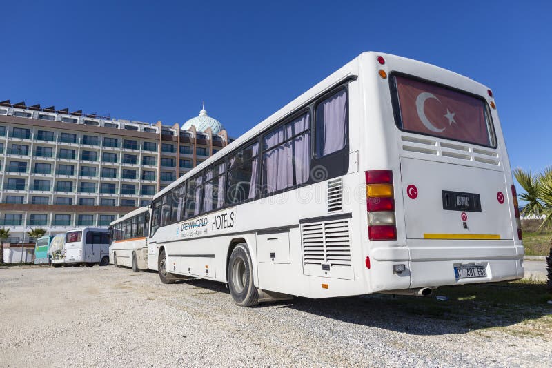 Buses from Dreamworld Hotel Stands in Front of Dreamworld Hotel in ...