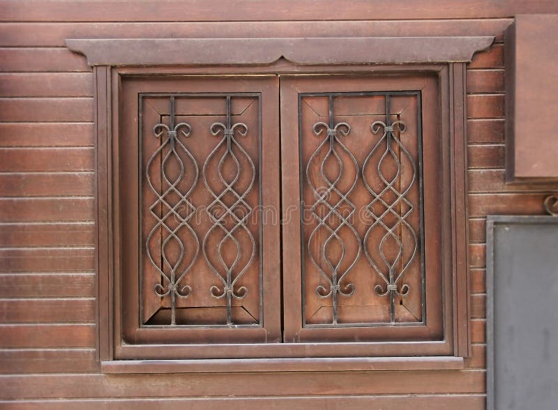 Antalya, Turkey, May 24, 2021. Antique Windows in Wooden Frames ...