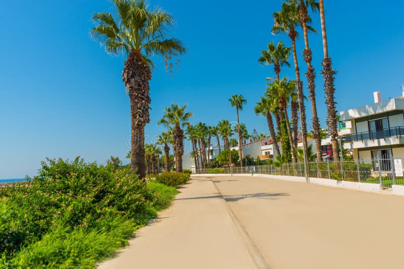 ANTALYA, TURKEY: the Promenade on the Lara Beach in Antalya Editorial ...