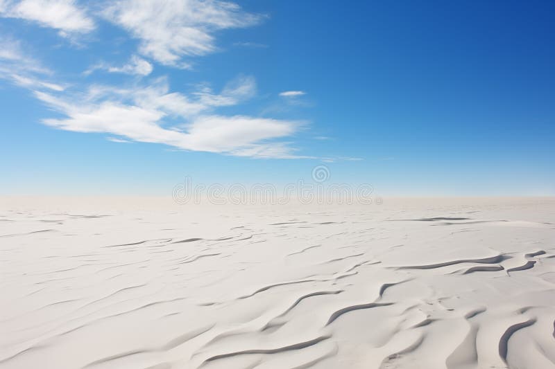 Antarctic Desert Landscape, Empty Cold Snow Plain Under Blue Sky Stock ...