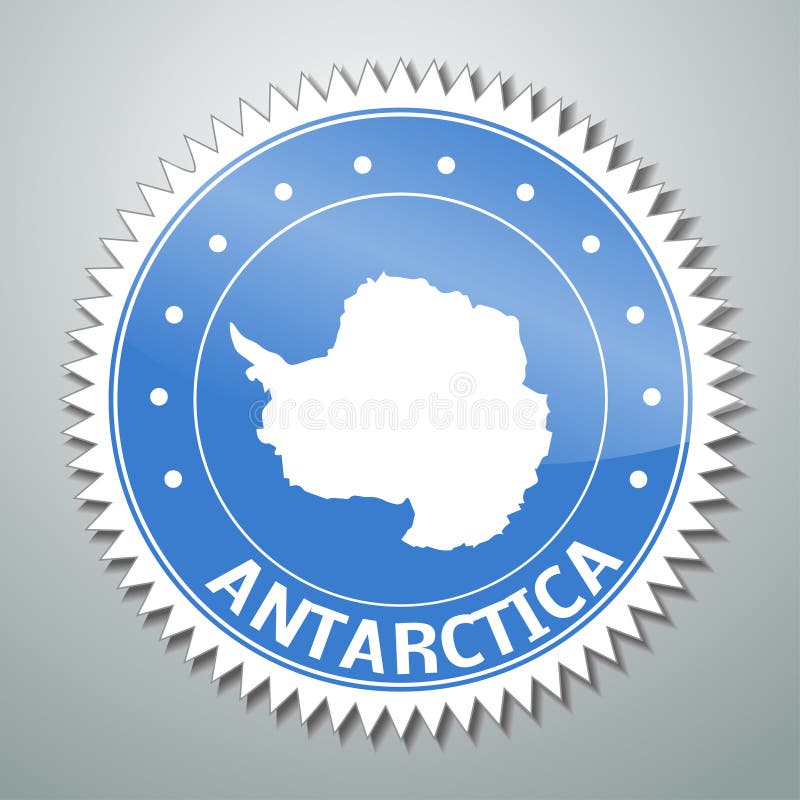 Antarctic flag label stock illustration. Illustration of symbol - 32428136