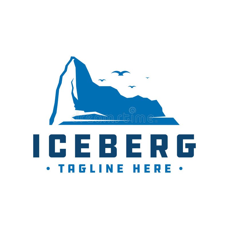 Outline Iceberg Logo Design Stock Vector - Illustration of cold, north ...