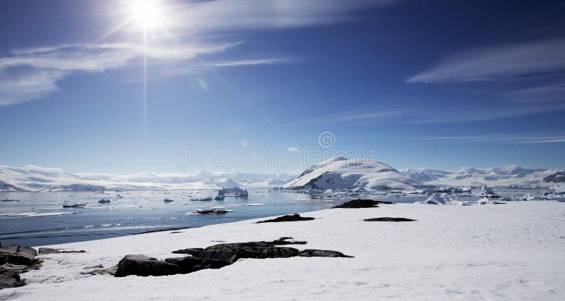 Antarctic Landscape stock photo. Image of nature, sunlight - 34792074
