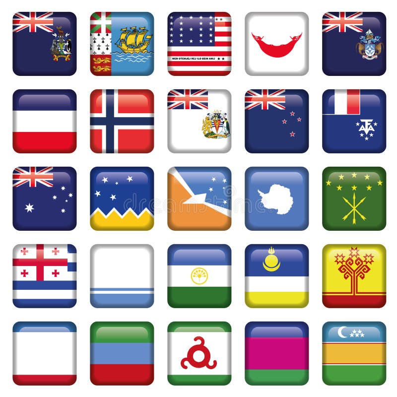 Square Buttons Flags Stock Illustrations – 326 Square Buttons Flags ...