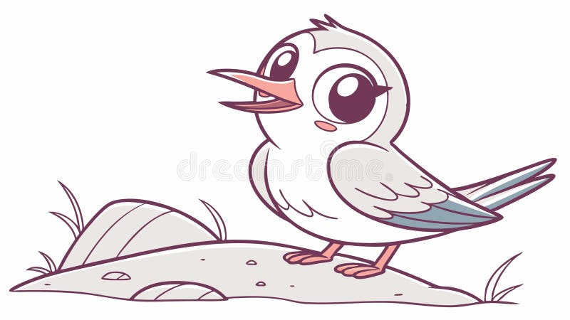 Antarctic Tern Bird Frantic Knocks School Jar Vector Stock Vector ...