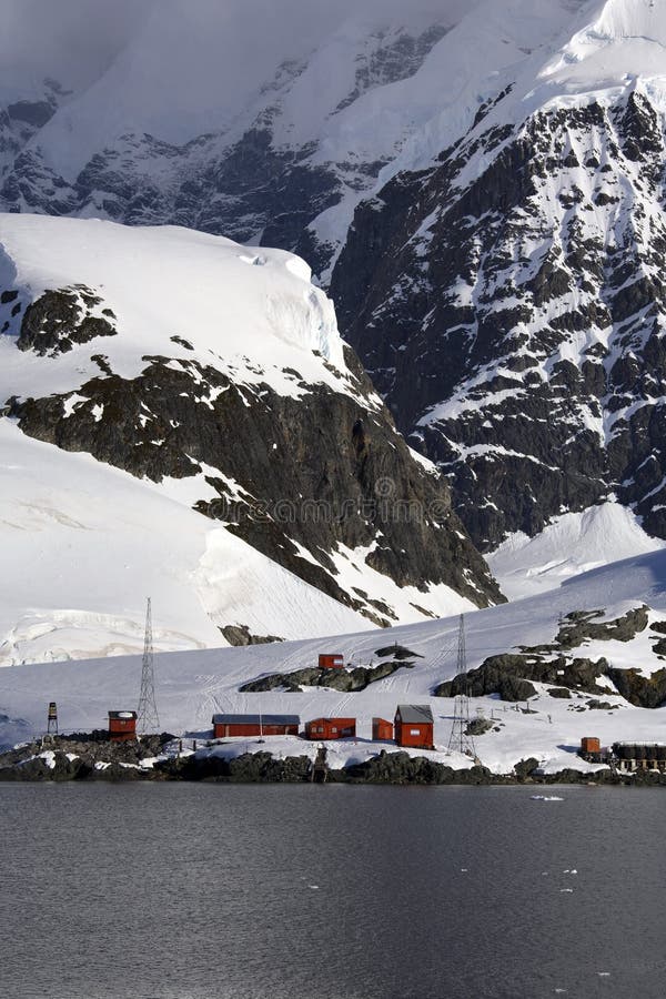 Argentine Research Station - Antarctic Stock Image - Image of science ...