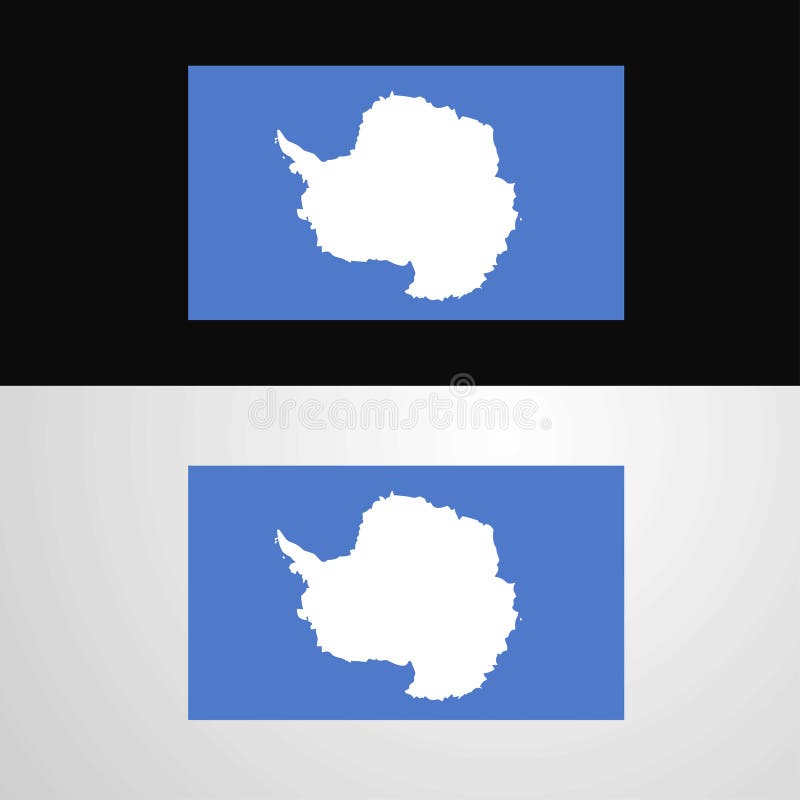 Antarctica Flag Banner Design Stock Vector - Illustration of pole ...