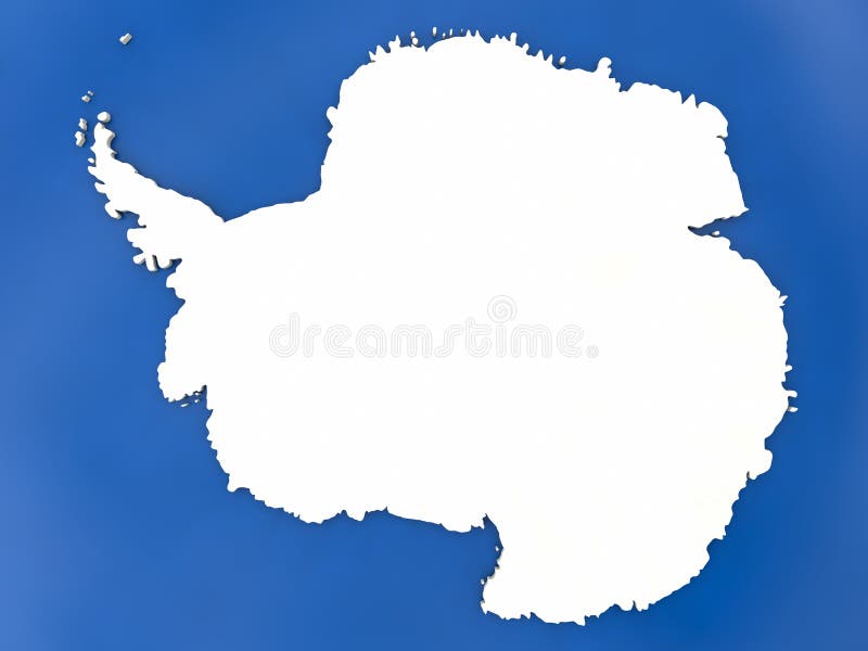 Antarctica on globe stock illustration. Illustration of countries ...