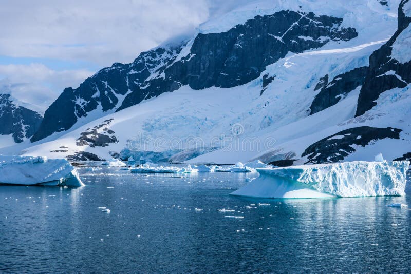 Antarctica in winter stock image. Image of rocks, ocean - 110040917