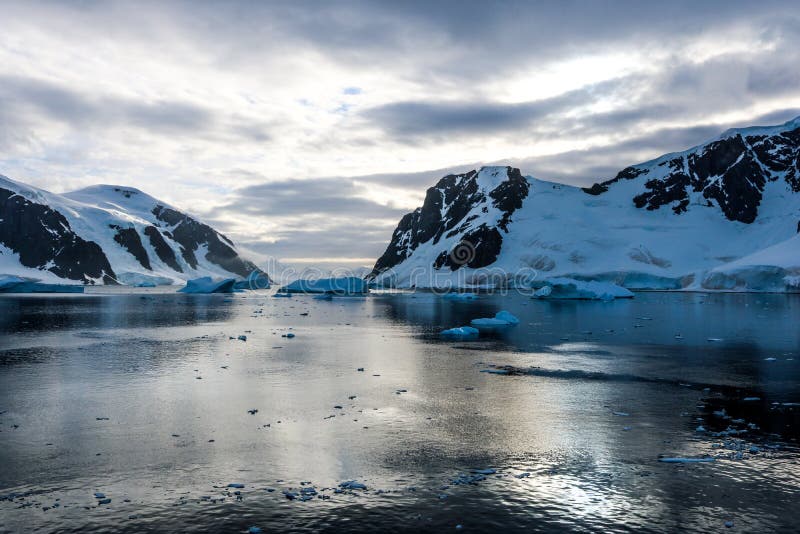 Antarctica in winter stock photo. Image of desolate - 110041530