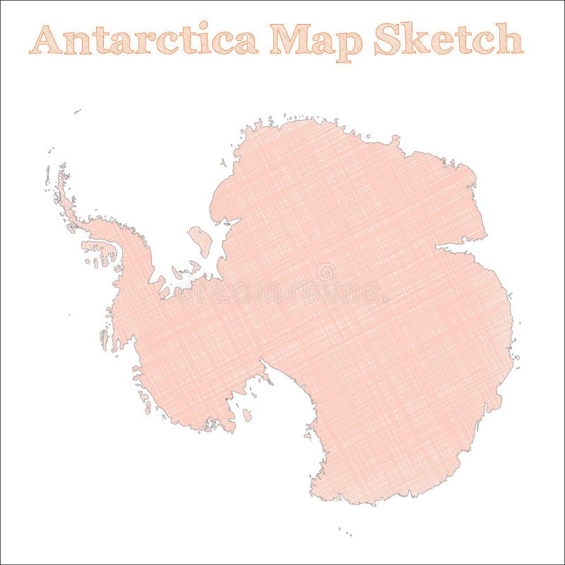 Antarctica map. stock vector. Illustration of childish - 135780350
