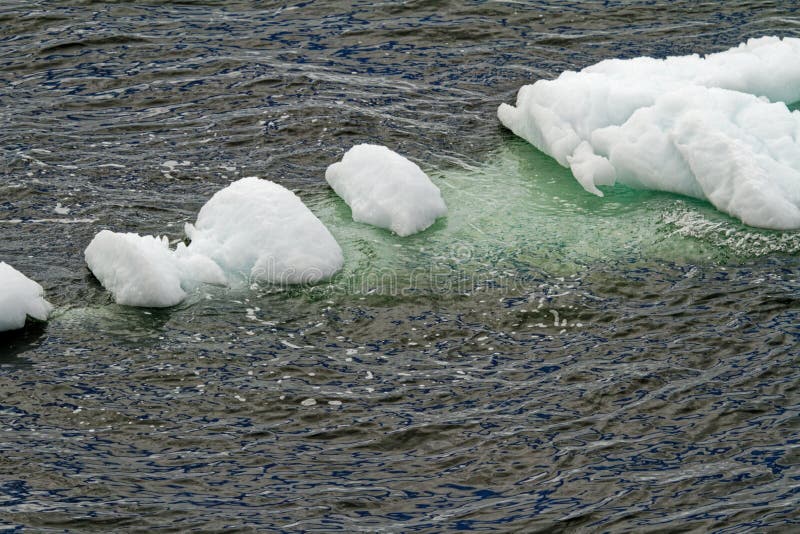 Antarctica - Pieces of Floating Ice - Global Warming Stock Image ...