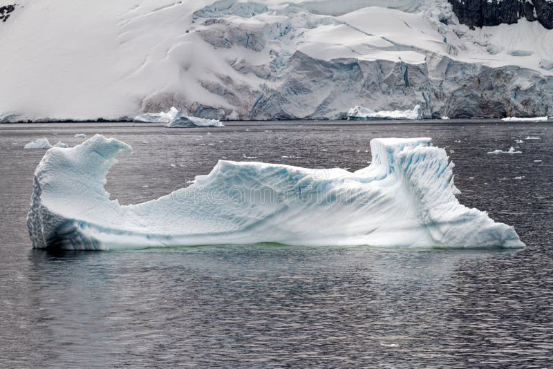Antarctica - Pieces of Floating Ice - Global Warming Stock Image ...