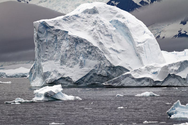 Antarctica - Pieces of Floating Ice - Global Warming Stock Image ...