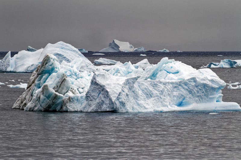 Antarctica - Pieces of Floating Ice - Global Warming Stock Image ...