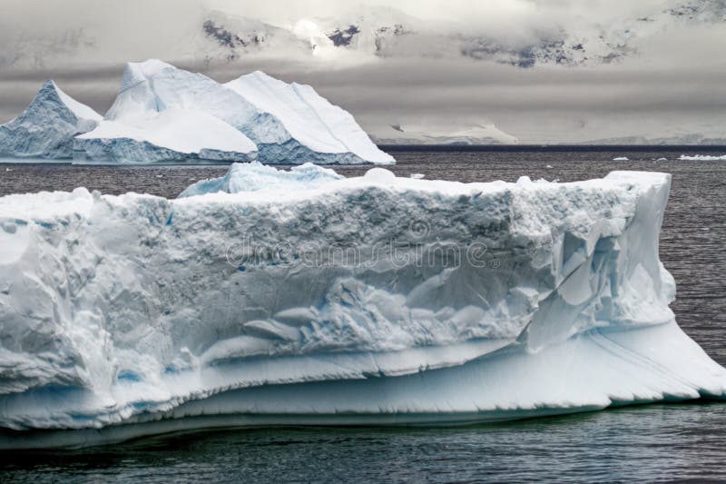 Antarctica - Pieces of Floating Ice - Global Warming Stock Image ...