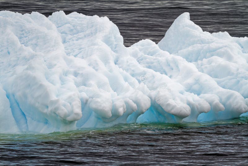 Antarctica - Pieces of Floating Ice - Global Warming Stock Photo ...