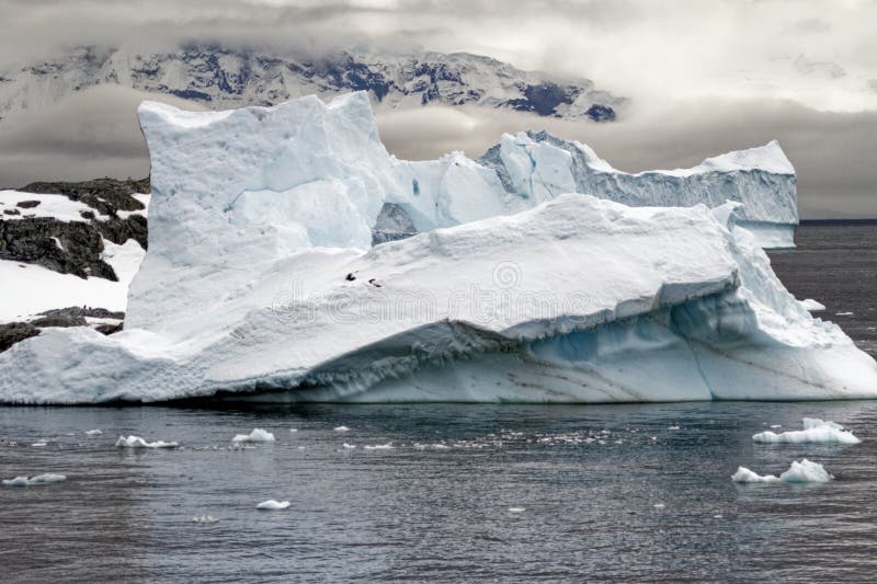 Antarctica - Pieces of Floating Ice - Global Warming Stock Image ...