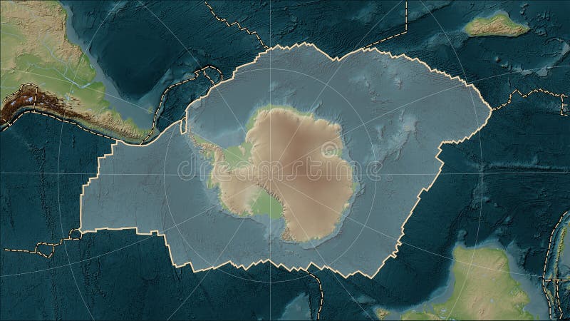 Antarctica Plate - Neighborhoods. Patterson Cylindrical. Bilevel Stock ...