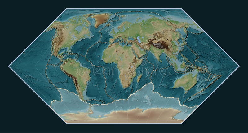 Antarctica Tectonic Plate. Bilevel. Eckert I. Earthquakes and Bo Stock ...