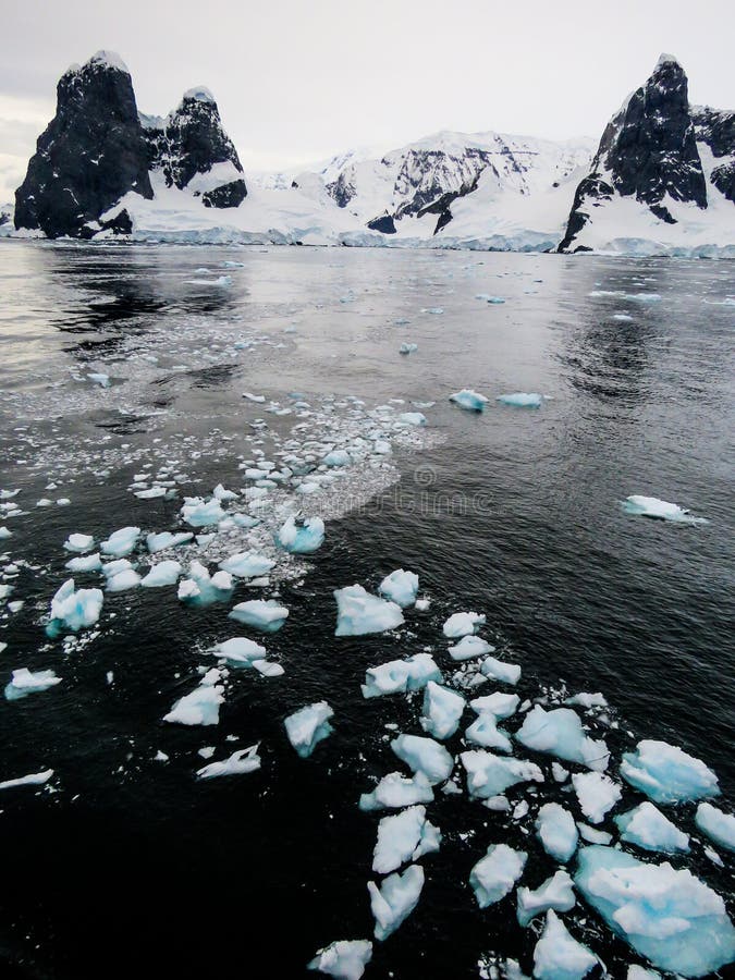 Antarctica in winter stock image. Image of continent - 110767679