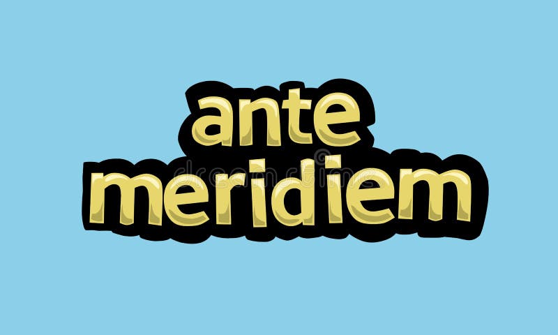 Ante Meridiem Icon in Different Style Vector Illustration. Two Colored ...