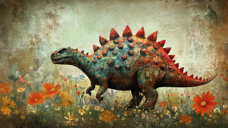 An Anteater Illustrated in a Textured Pattern with Rich, Tactile ...