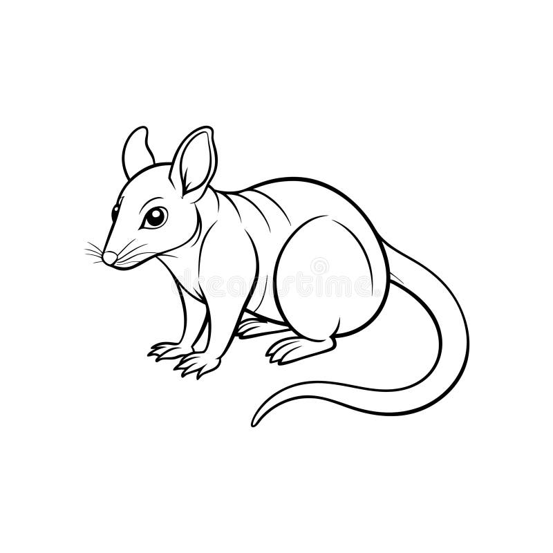 Antechinus Coloring Animal Illustration Design Stock Photo ...