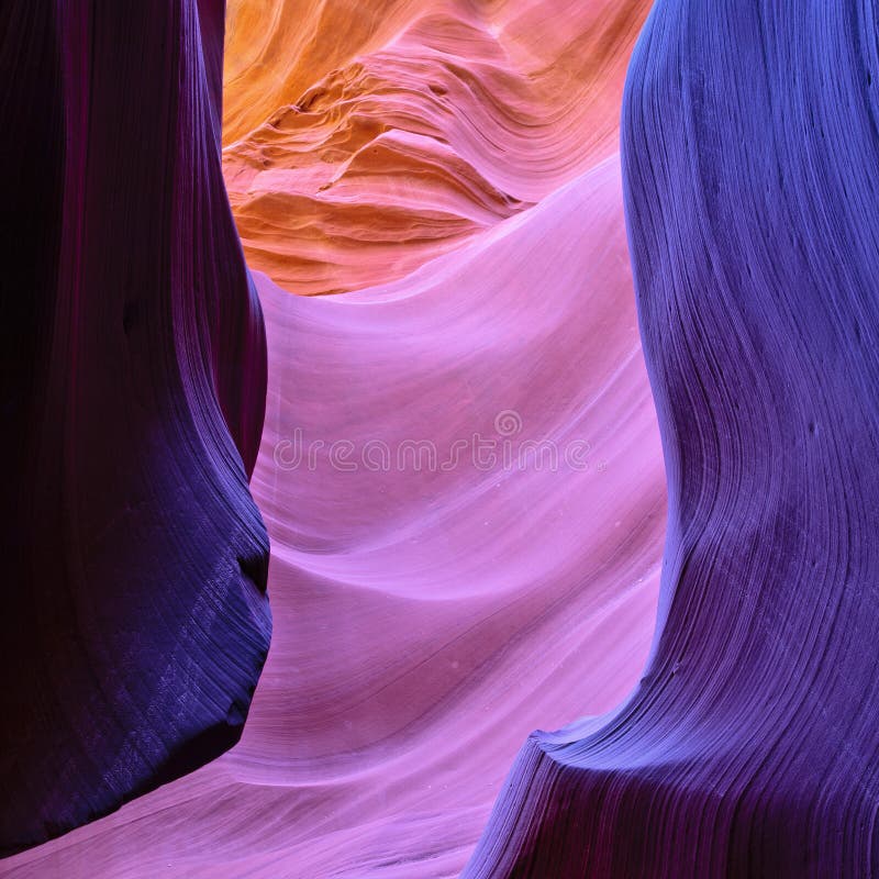 Antelope Canyon Purple stock image. Image of daytime - 200602155