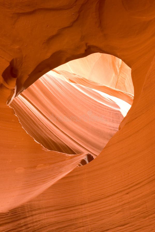 Antelope Canyon Rock Window Stock Image - Image of canyon, window: 29214615