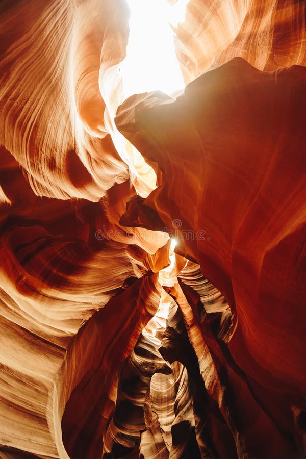Antelope Canyon Texture stock image. Image of beam, breakthrough ...