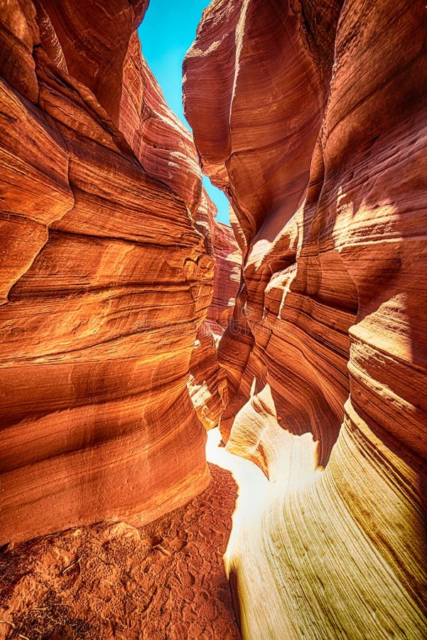 Antelope Canyon Texture and Rock Formations, Arizona Stock Image ...
