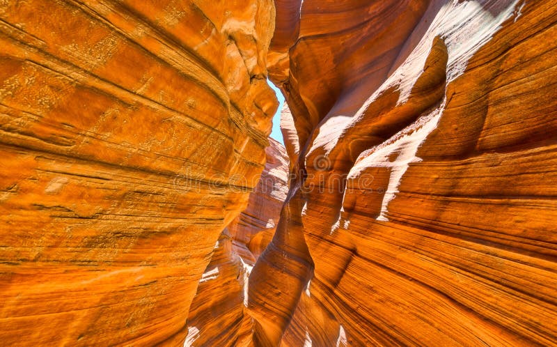 Antelope Canyon Texture and Rock Formations, Arizona Stock Photo ...