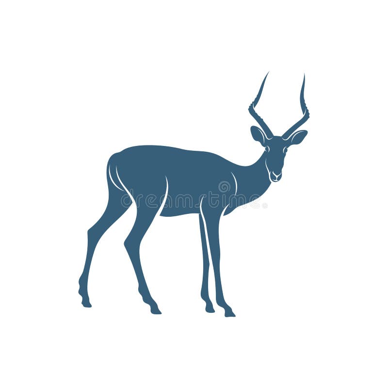 Antelope Design Vector Illustration, Creative Antelope Logo Design ...