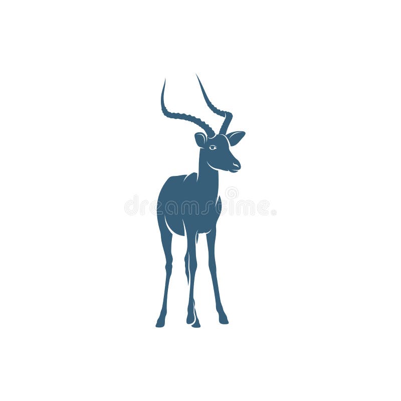 Antelope Design Vector Illustration, Creative Antelope Logo Design ...