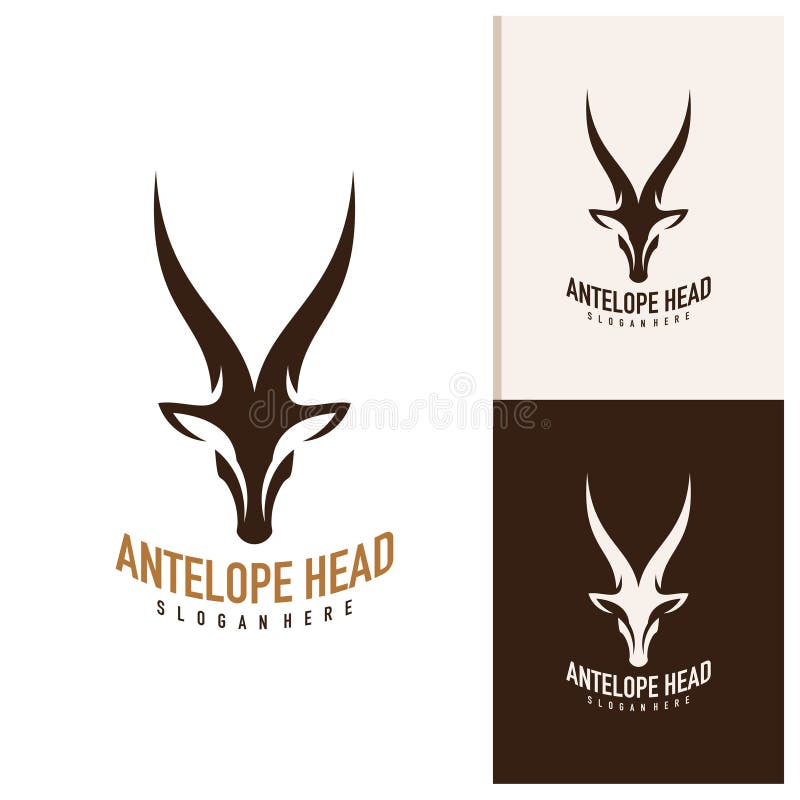 Antelope Head Logo Design Vector. Antelope Illustration Logo Concept ...