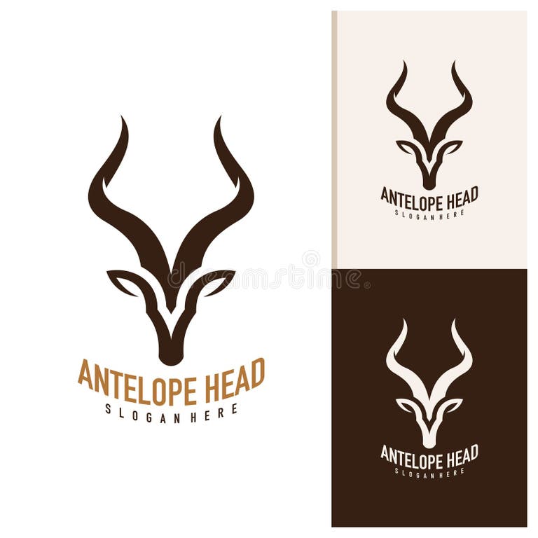 Antelope Head Logo Design Vector. Antelope Illustration Logo Concept ...
